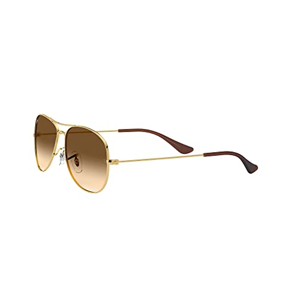 Ray-Ban Men's RB3362 Cockpit Aviator Sunglasses, Gold/Clear Gradient Brown, 59 mm + 1