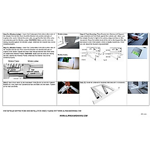 Alpine Hardware American Owned Drillless Drill-Less Window Air Conditioner & Heat Pump Bracket - Window AC Support - Supports Air Conditioners Well Over 200 lbs. - Patented Design No Drilling Model