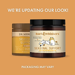 Bark & Whiskers Seasonal Support, 3.17 Oz. (90 g), 90 Scoops, Antioxidant and Immune Support, Veterinarian Formulated, Non-GMO, Dr. Mercola