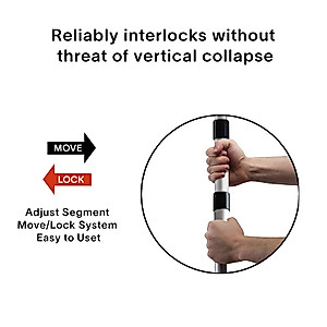 Alvantor Aluminum Telescoping Tarp Poles Adjustable Rods Screen House & Bubble Tent, Portable Awning Poles for Tent Fly & Tarps Canopy, for Camping, Hiking, Backpacking, Extend to 112.6”