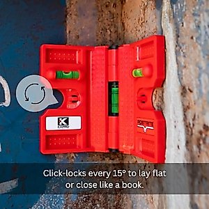 Kapro - 340 Postrite Post Level - Adjustable Folding Post Level - For Use on Posts and Pipes - Includes Strap and 3 Vials - Magnetic