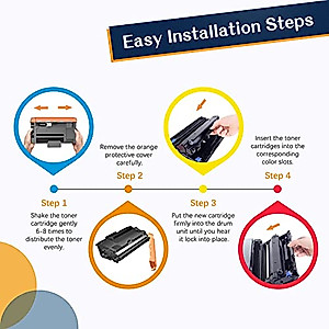 Colorking Compatible TN880 Super High Yield Toner Cartridge Replacement for Brother TN880 TN 880 TN-880 HL-L6200DW MFC-L6700DW MFC-L6800DW HL-L6300DW HL-L6200DWT HL-L6300DW MFC-L6900DW Printer 4 Pack