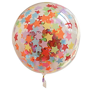 Mybbshower Rainbow Paper Star Confetti Table Scatter for Birthdat Party Pack of 4000 Pieces
