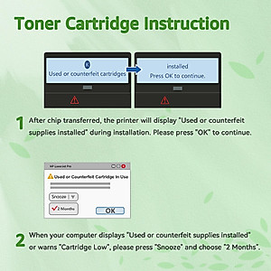 GREENSKY 2 Pack (No Chip) Toner Cartridge Replacement for HP 58X CF258X 58A CF258A to Use with HP Laserjet Pro MFP M428fdw M428fdn M428dw Laserjet Pro M404n M404dn M404dw M404 Enterprise M406dn Printer