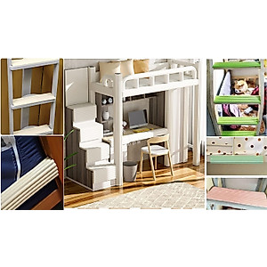 Vakerga Bunk Bed Ladder Pads Ladder Pads, Self-Adhesive Foam Padding Bunk Bed Ladder Cover Traction Treads for Ladder & Stair Edge