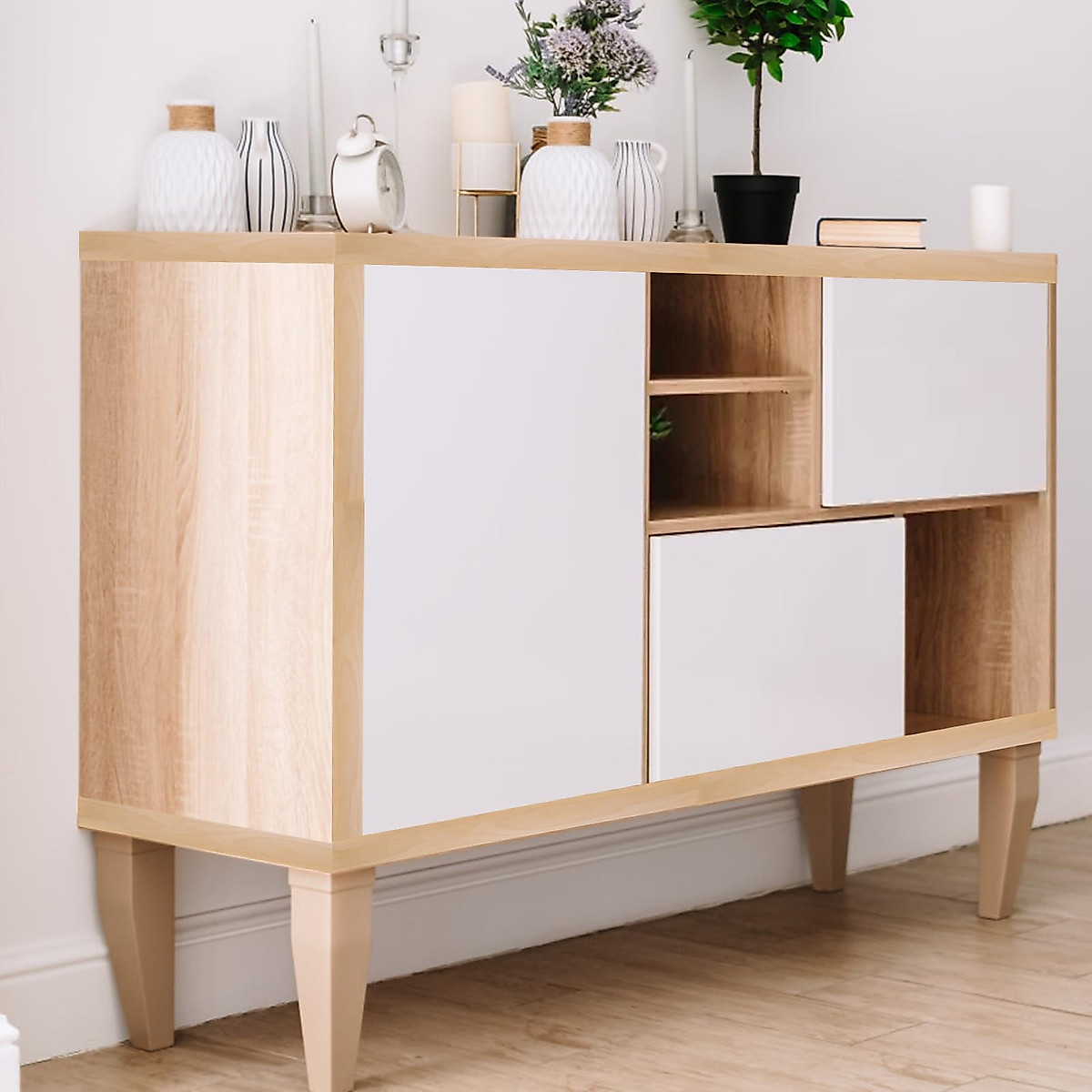 Yarlung 2 Inch x 50 Feet Roll Wood Veneer Edge Banding, Preglued Birch Plywood Edging Iron on with Hot Melt Adhesive, Flexible Wood Tape Sanded to Perfection for Furniture Restoration