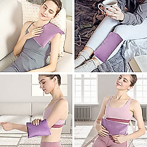 SuzziPad Heating Pad Microwavable for Pain Relief with Washable Cover, 7 x12" Reusable Heat Pad for Shoulder, Belly, Elbow, Knee, Moist Heat Pack for Cramps, Arthritis, Joint Pain, Sore Muscle