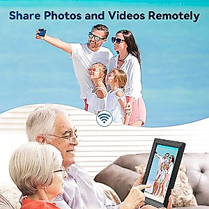 Frameo 10.1" WiFi Digital Picture Frame, Smart Digital Photo Frame with 16GB Storage, 1280x800 IPS HD Touch Screen, Auto-Rotate, Easy Setup to Share Photos or Videos Remotely via App from Anywhere