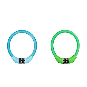 2Pcs Mountain Bike Lock Digital Codes Portable Motorcycle Password Lock Fixed Bicycle Ring Lock
