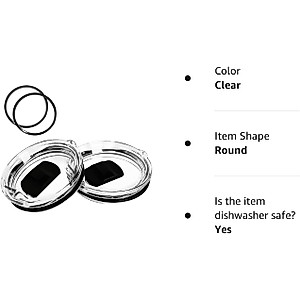 Rambler MagSlider Replacement Lid 30oz 2Pack, Magnetic Tumbler Lid Fit for Yeti Rambler