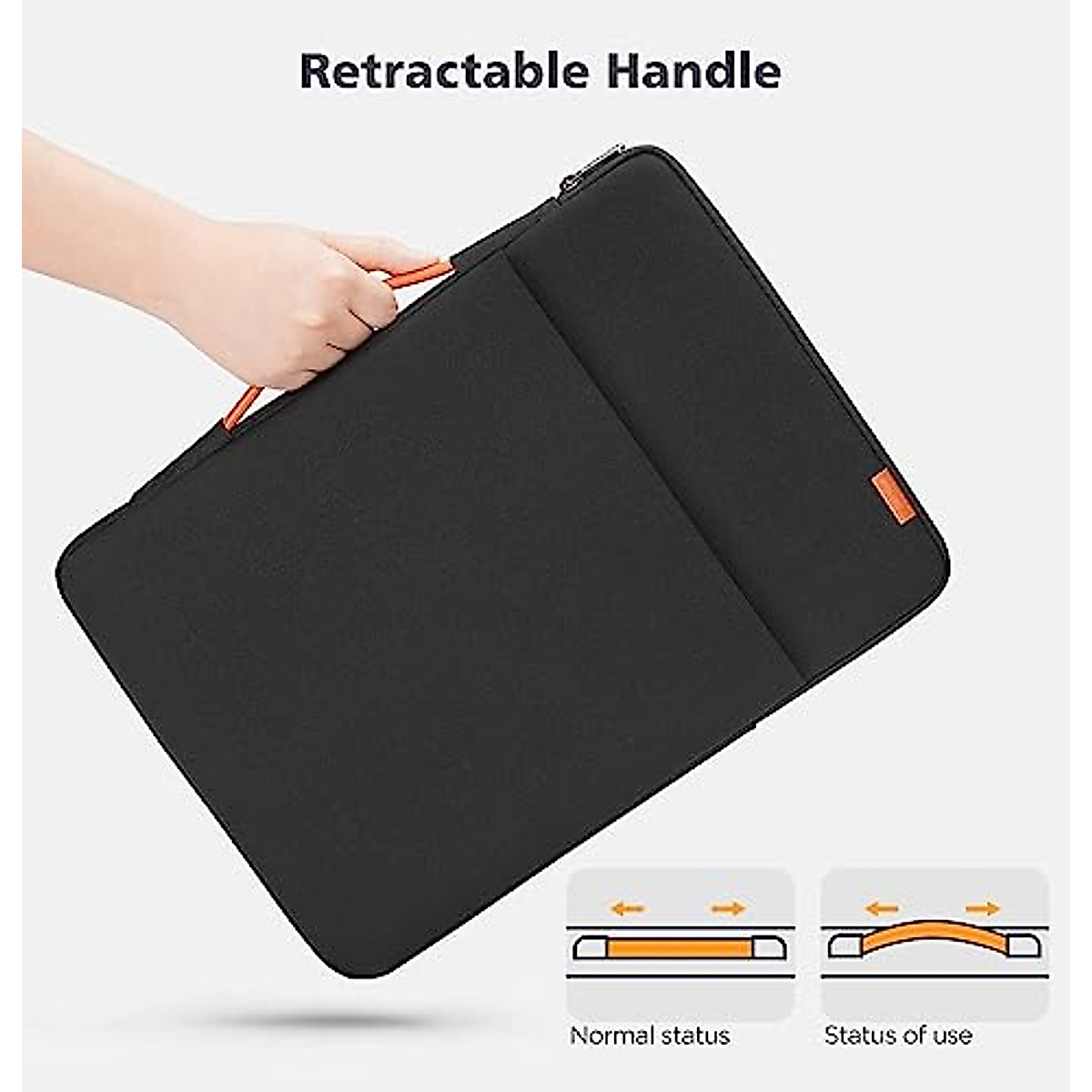 NIDOO 15.6 inch Laptop Sleeve Case Carrying Bag Handle for 16" MacBook Pro M2 M1 / 15.6" Lenovo Legion 5 / ThinkPad T15 P15s E15 L15 T15g P1 P15 P53 / 16" Legion 7i Gen 6 / Legion 5 Pro/ThinkPad T16