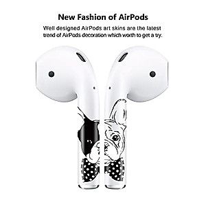 ROCKMAX Holographic Stickers for AirPods 2, Premium Butterfly AirPods Skins, New AirPods Wrap Skin with Built-in Applicator (245LS)