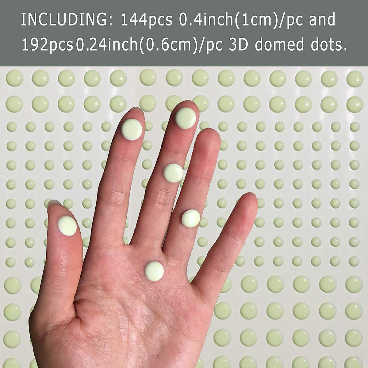 DUOFIRE 3D Domed Glow in The Dark Dots Wall or Ceiling Stickers, Glowing Ultra Bright Dots of 336Pcs,Perfect for Kids Bedding Room or Birthday Gift,Beautiful Wall Decals and Ceiling Decors