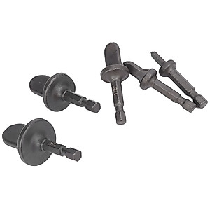 Fafeicy Swaging Tool Drill Bit Set, 5Pcs Tube Expander Hex Handle Bearing Steel Air Conditioning Copper Pipe Extension Tool, Expander