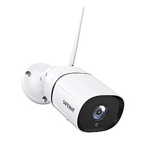 SAFEVANT 3MP Wireless Security Camera: Two Way Audio Single Camera Only(White) Without Power Supply Adapter, Only for Safevant Wireless Security Camera System (Not All Models Compatible)