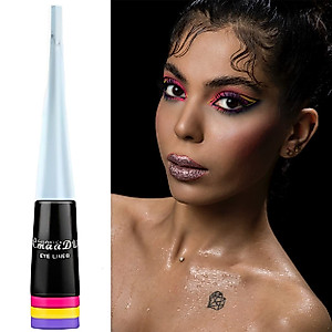 CHARMCODE 14 Colored Eyeliners - Liquid Color Eyeliner Highly Pigmented - White Eyeliner - Liquid Liner Coloful Set - Vivid Matte Eye Makeup