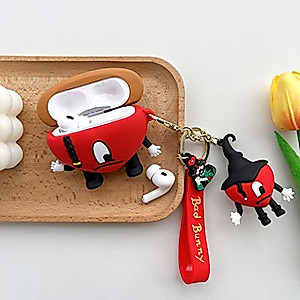Un Verano Sin Ti AirPod case,Compatible Model:AirPod Pro,Kawaii Bad Bun-ny Design,Cute Fun Fashion Cartoon Design Pattern Skin (Rabbit)