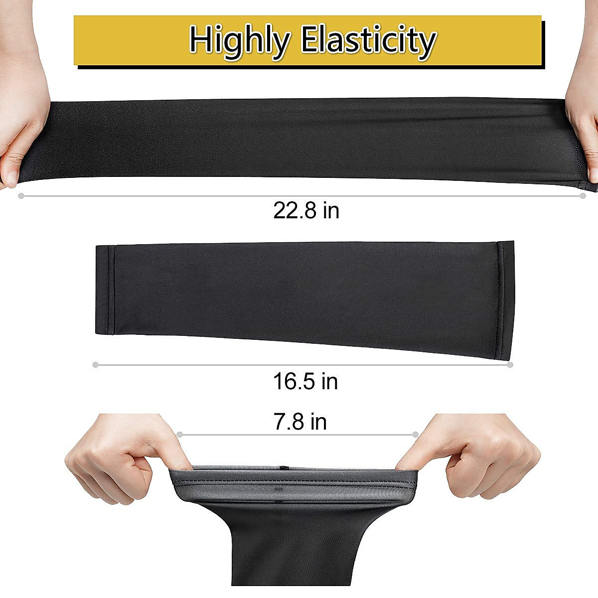 ALAZA Camouflage Brown Cooling Arm Sleeves Cover Uv Sun Protection for Men Women Running Golf Cycling Arm Warmer Sleeves 1 Pair