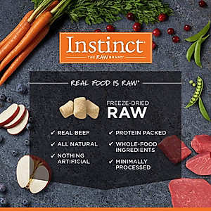 Instinct Raw Boost Grain Free Recipe with Real Beef Natural Dry Dog Food, 4 lb. Bag
