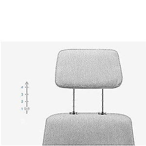 LUKEO Minimalist Fashion Leisure Chair Computer Chair Seat Swivel Chair Cotton and Linen Office Chair