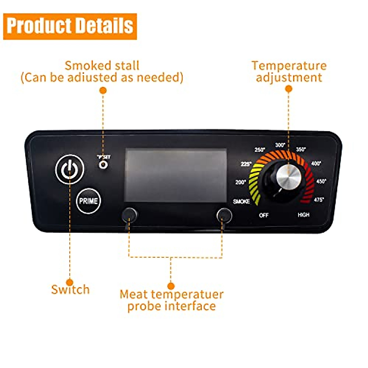 Digital W/LCD Display Control Board Replacement Parts Kit Compatible with Pit Boss Pellet Grill Smoker Austin XL,Tailgater,Classic, Include Meat Probe, Temperure Sensor Probe, and Igniter Hot Rod