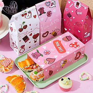 JOYIN 72 Pcs Valentines Day Paper Gift Bags 5x9.4 inch, Valentines Candy Bags, Goodie Bags for Valentine’s Day Party Favors Funny Gift Exchange Novelty Gift Giving Gift Wrapping