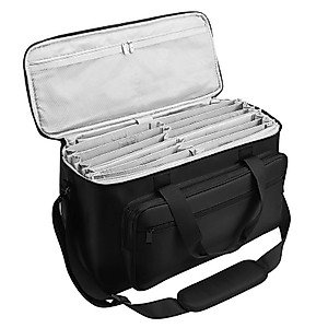 BUBM Large Travel Gig Band Cable File Bag,with double separate bags, Cord Organizer Case for DJ Gear,Sound Instrument and Musician Accessories