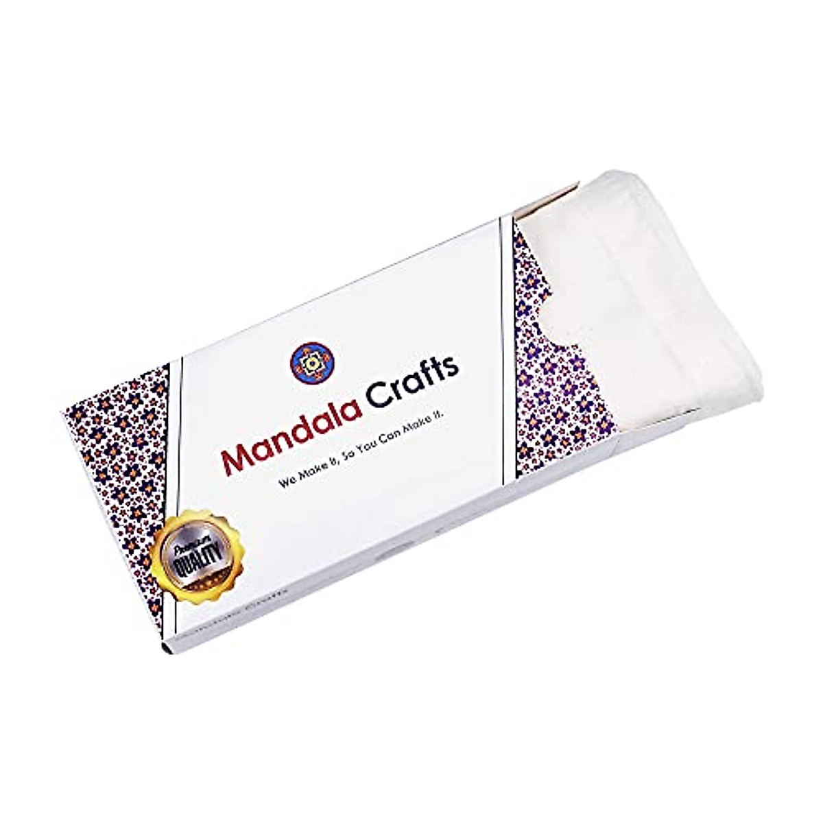 Mandala Crafts Reusable Organic Cotton Produce Bags for Refrigerator – Muslin Bags with Drawstring – Cotton Drawstring Bags for Shopping Storage Vegetable Bread Gift 6 PCs