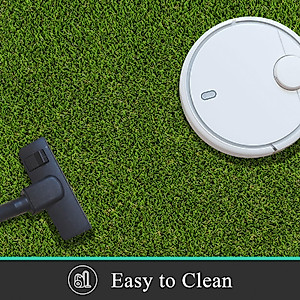 Vaukki Artificial Grass Mat 0.98" (25mm) Pile Height, Turf Grass Outdoor Mat for Entrance, Fake Grass Pee Mat for Dogs, Grass Doormat for Entryway, Front Door, Pets, Patio and Deck, 36''x59''