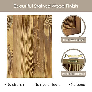 Darware Blank Wood Plaques (2-Pack, Stained Finish); Rectangular Wooden Signs for DIY, Crafts 12x16 Inch