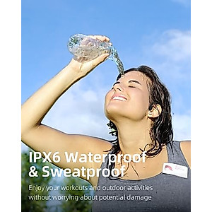 WETCEAOM Bone Conduction Headphones Bluetooth 5.3, Open-Ear Headphones Wireless IPX6 Waterproof Headphones with Microphones,Type-C Charging,Sport Headphones for Running,Cycling,Driving