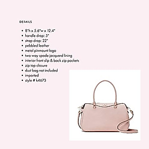 Kate Spade New York Mimi Pebbled Leather Satchel (Rose Smoke)