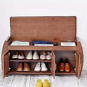 JYDQM Shoe Rack Cabinet Entryway Organizer Storage Household Shelf with Seat Cushion Furniture Hallway Shoe Stand