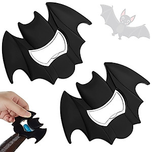 2 Pcs Bat Bottle Opener Fridge Magnet, Christmas Gift Beer Bottle Openers, Magnet Bottle Opener Gift for Christmas Birthday Party Supplies Kitchen
