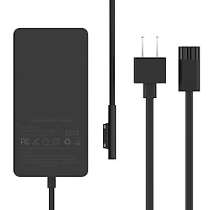 127W Microsoft Surface Book 3 Laptop Charger Also for 102W Surface Book 2, 1, Surface Laptop Studio 2, 1, Windows Surface Pro/Laptop/Go, 10FT Super Long Cable with Powerful Magnetic Plug and LED