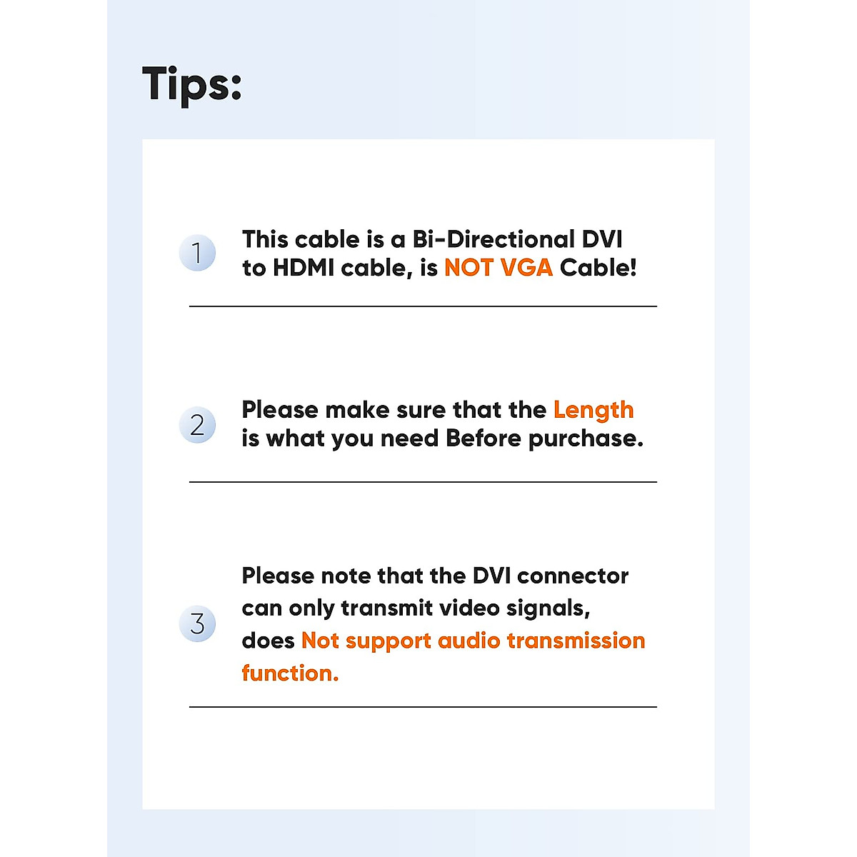 CableCreation HDMI to DVI Short Cable 0.5ft, Bi-Directional DVI-I (24+5) Female to HDMI Male Adapter 1080P DVI to HDMI Converter Compatible with Xbox, PC, TV Box, PS5, Blue-ray, Switch