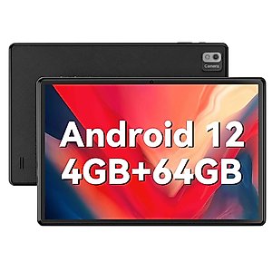 SGIN 10 Inch Android 12 Tablet, 4GB RAM 64GB ROM Computer Tablets with Octa-Core 2.0Ghz Processor, 800 * 1280 IPS HD Display, 2MP + 5MP Dual Camera, 5000mAh, GPS, WiFi, Bluetooth 5.0