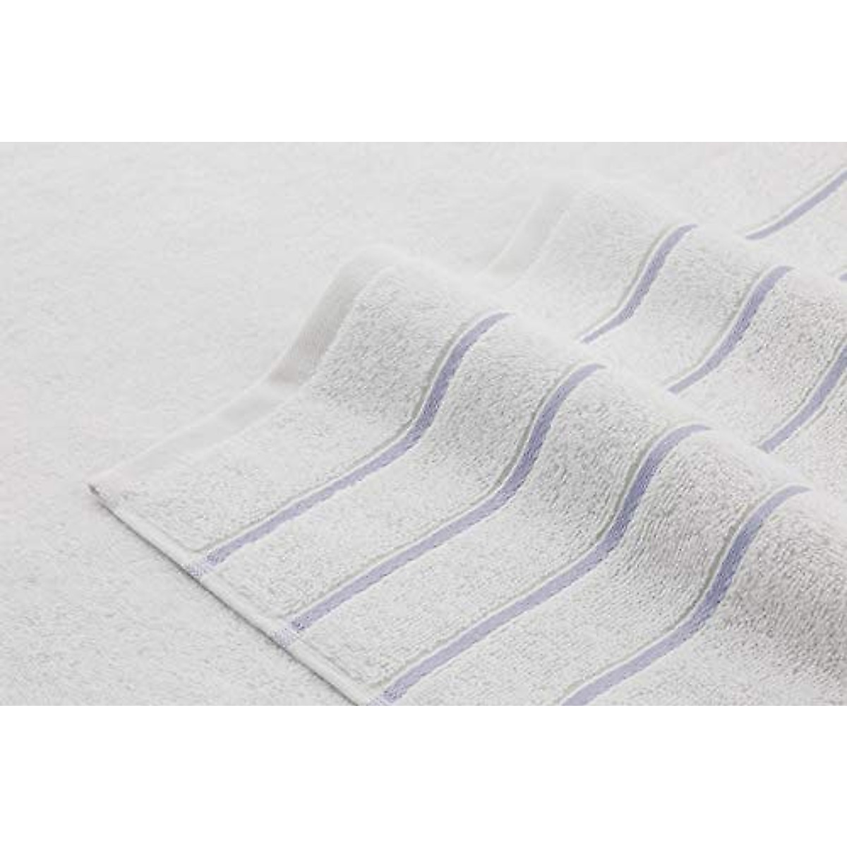 Dorlion Towels 6 Piece White Towel Set, 100% Turkish Cotton Soft Hotel Towels, Quick Dry Turkish Towel Set for Bathroom, Lilac