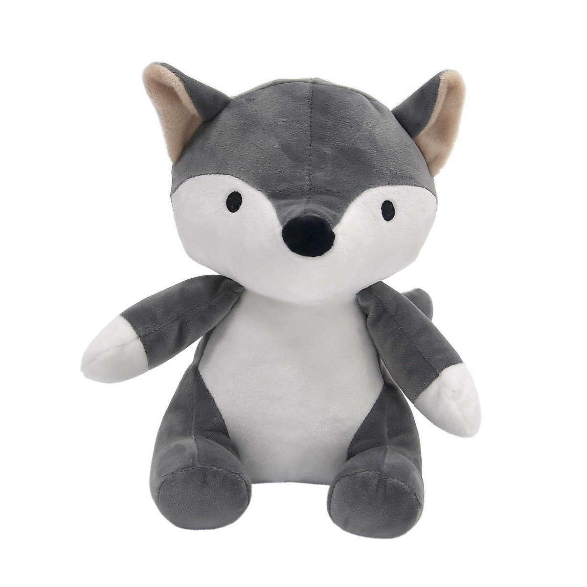 Bedtime Originals Little Rascals Plush Fox - Foxy, Gray , 9 Inch (Pack of 1)