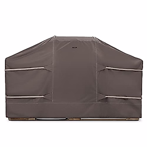 Classic Accessories Ravenna Water-Resistant 86 in. BBQ Grill Cover for Island with Center Grill Head