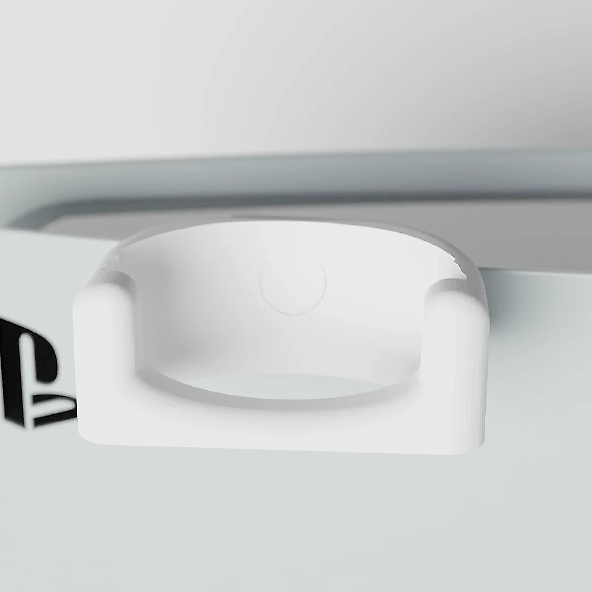 3D Cabin Product Compatible with PS5 Media Remote Controller Console Bracket Holder for PlayStation 5 White