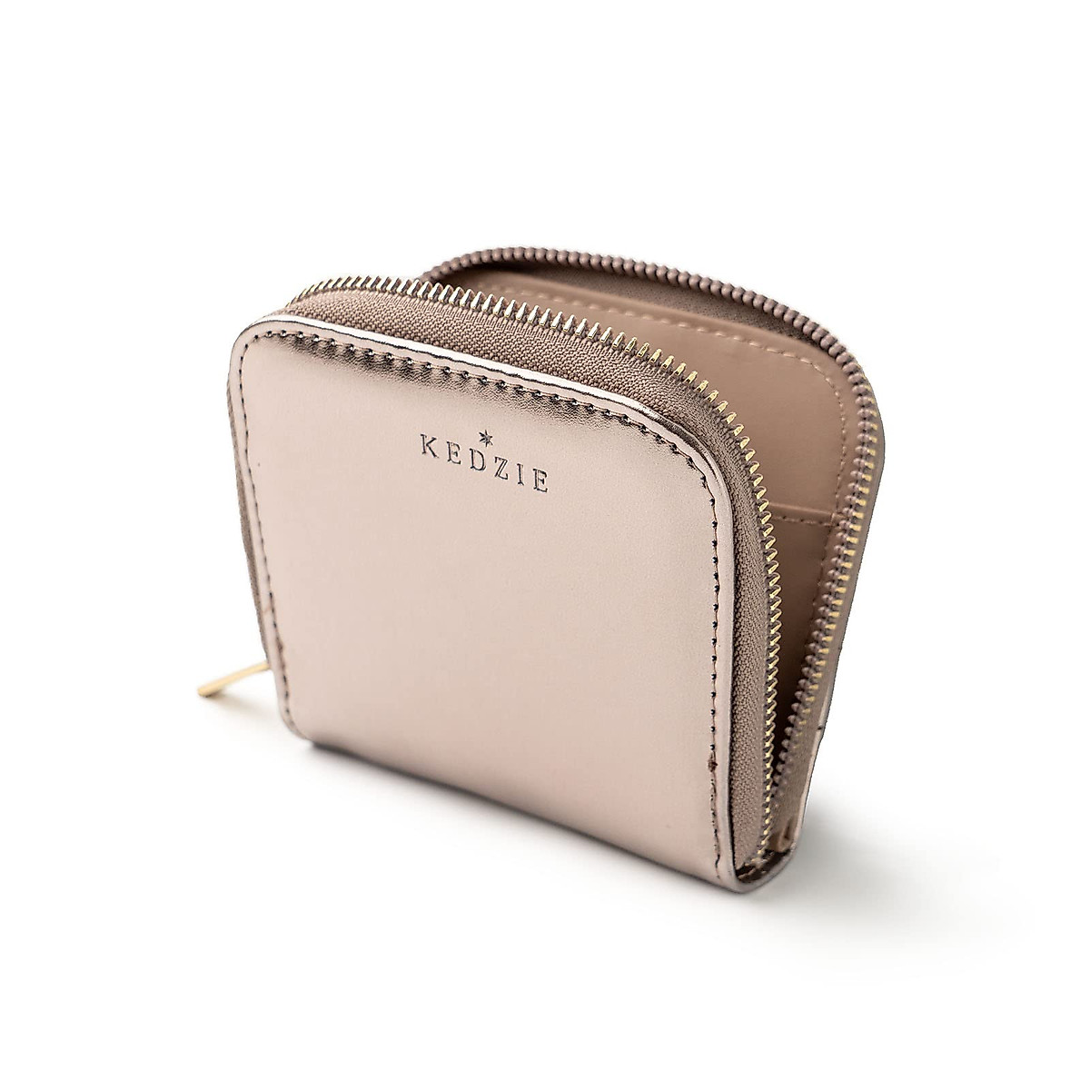 KEDZIE The Influencer Zip Around Wallet for Women - Bronze