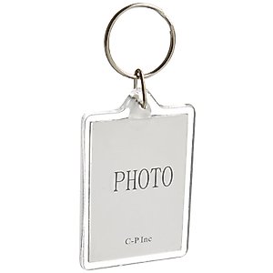 10pcs Clear Acrylic Blank Photo Picture Frame Keychain Keyring Insert, Suit the size of 2.7 * 4.6cm (Rectangle)