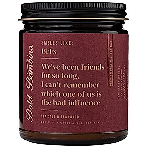 Funny Gift Candle for Women, Bestie, Coworker, Mom, Sister, Best Friend Candle, Friendship Candle, All Natural Soy Wax Candle, 8oz- Made in USA (Funny BFF Candle)