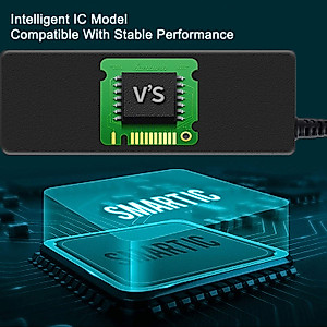 For Samsung 19V LCD LED HDTV TV Plasma DLP Monitor Power Cord Charger Replacement Adapter Supply for A4819-FDY UN32J UN22H 22" 32" BN44-00837A A6619_FSM, HW-M360, HW-M360/ZA Soundbar, 19V AC DC 8.5Ft.