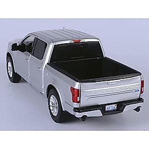 2019 Ford F-150 Limited Crew Cab Pickup Truck Metallic Silver 1/24-1/27 Diecast Model Car by Motormax 79364
