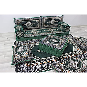 Large Arabic Sofa Set, Traditional Floor Cushions, Moroccan Sofa, Arabic Diwan, Pallet Sofa, Sofas for Living Room, Sofa Bed, Armchairs (Sofa Full Set)