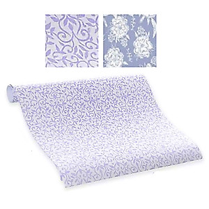 8 Sheets Lavender Scented Drawer Liners Shelf Paper Cover Decor Floral 18inch X 24inch,Purple,Variable
