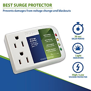Electronic Surge Protector for TV, DVD and Game Consoles