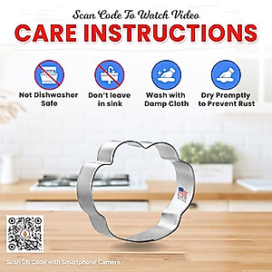 Paw Print Tin Cookie Cutter 2.25 Inch – Made in the USA – Foose Cookie Cutters Tin Plated Steel - Paw Print Tin Cookie Mold